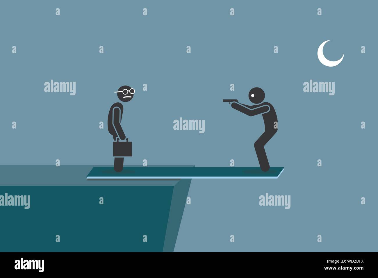 Harming self Stock Vector Images - Alamy