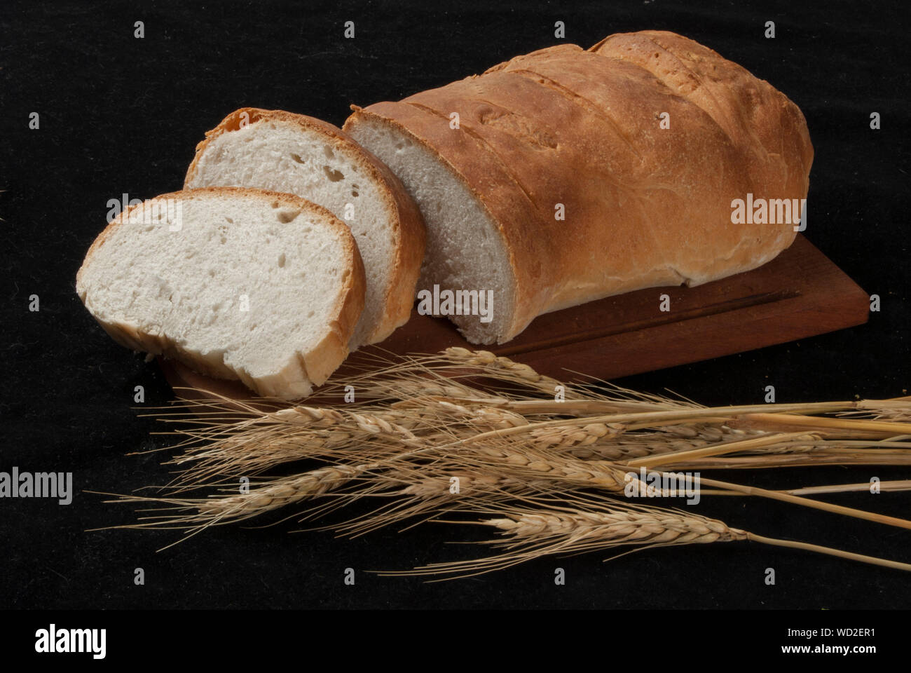 Black background wheat hi-res stock photography and images - Alamy