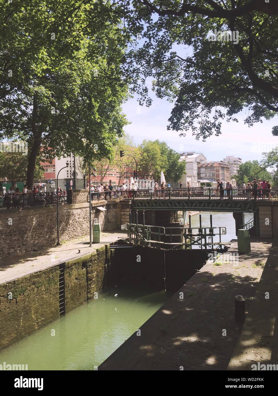 Group crossing canal group crossing canal hi-res stock photography and ...