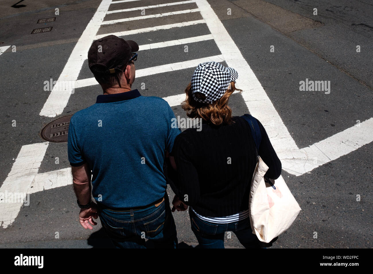 Two Men Crossing Road High Resolution Stock Photography and Images - Alamy