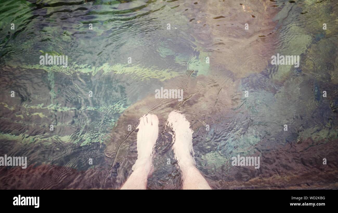 The feet in river hi-res stock photography and images - Alamy
