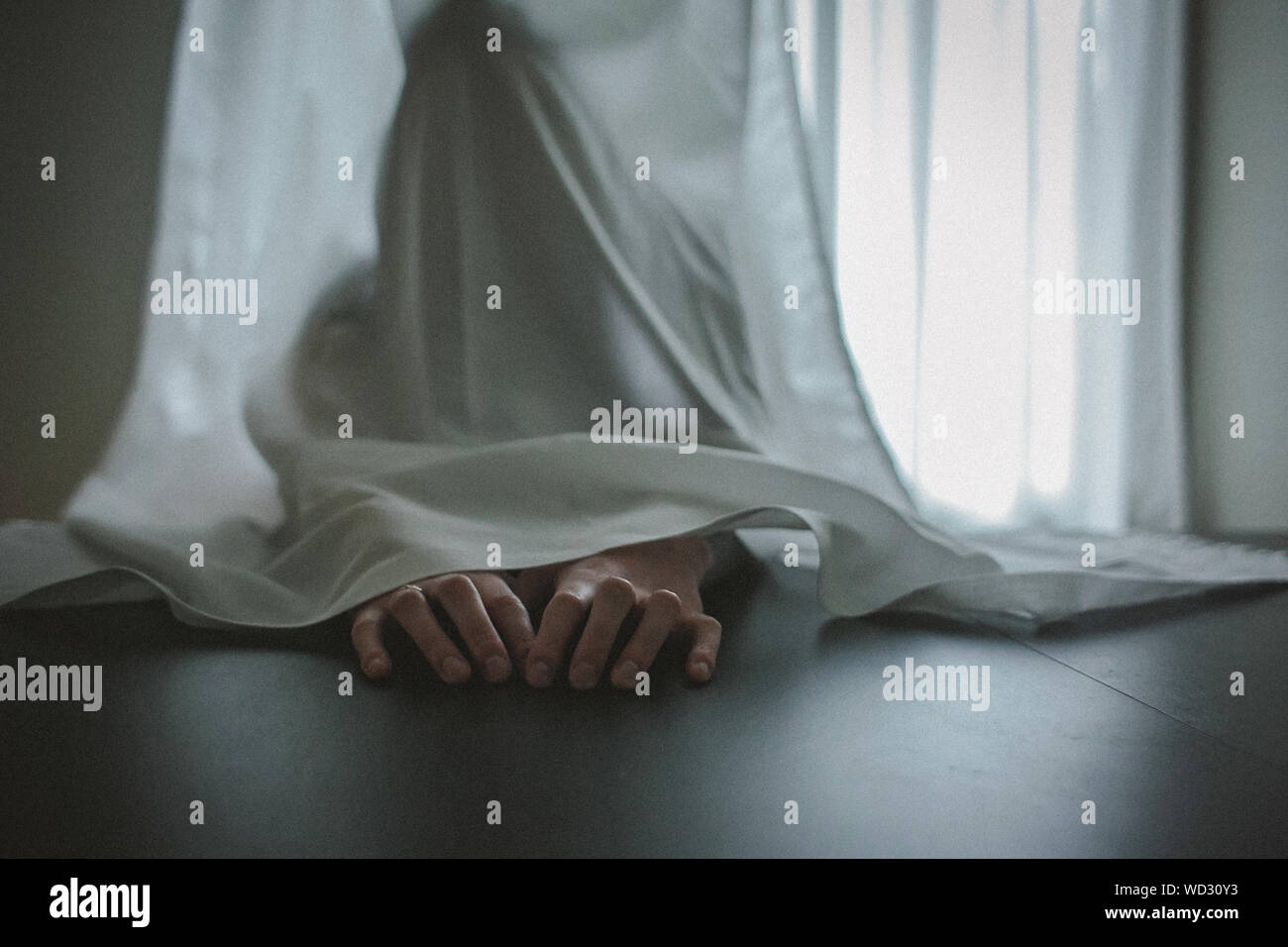 Human Hand Behind Curtain High Resolution Stock Photography and Images ...