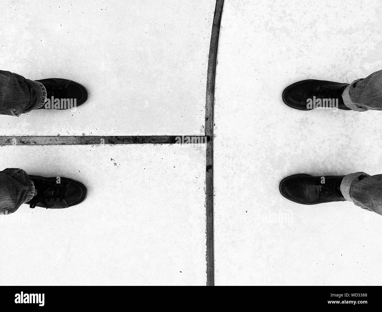 Low ground view Black and White Stock Photos & Images - Alamy