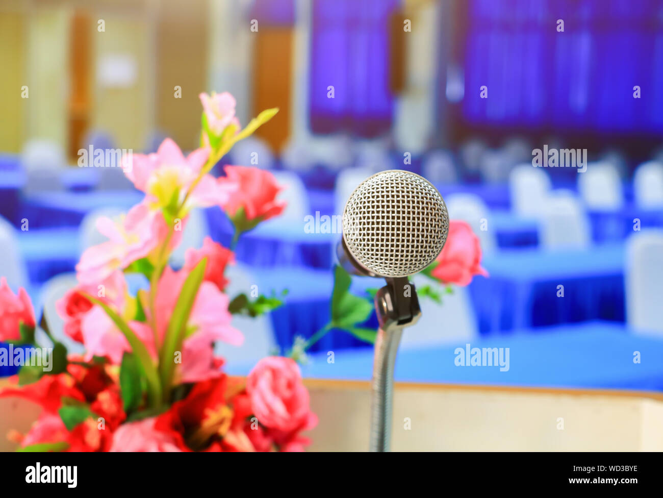 Empty conference room microphone hi-res stock photography and images ...