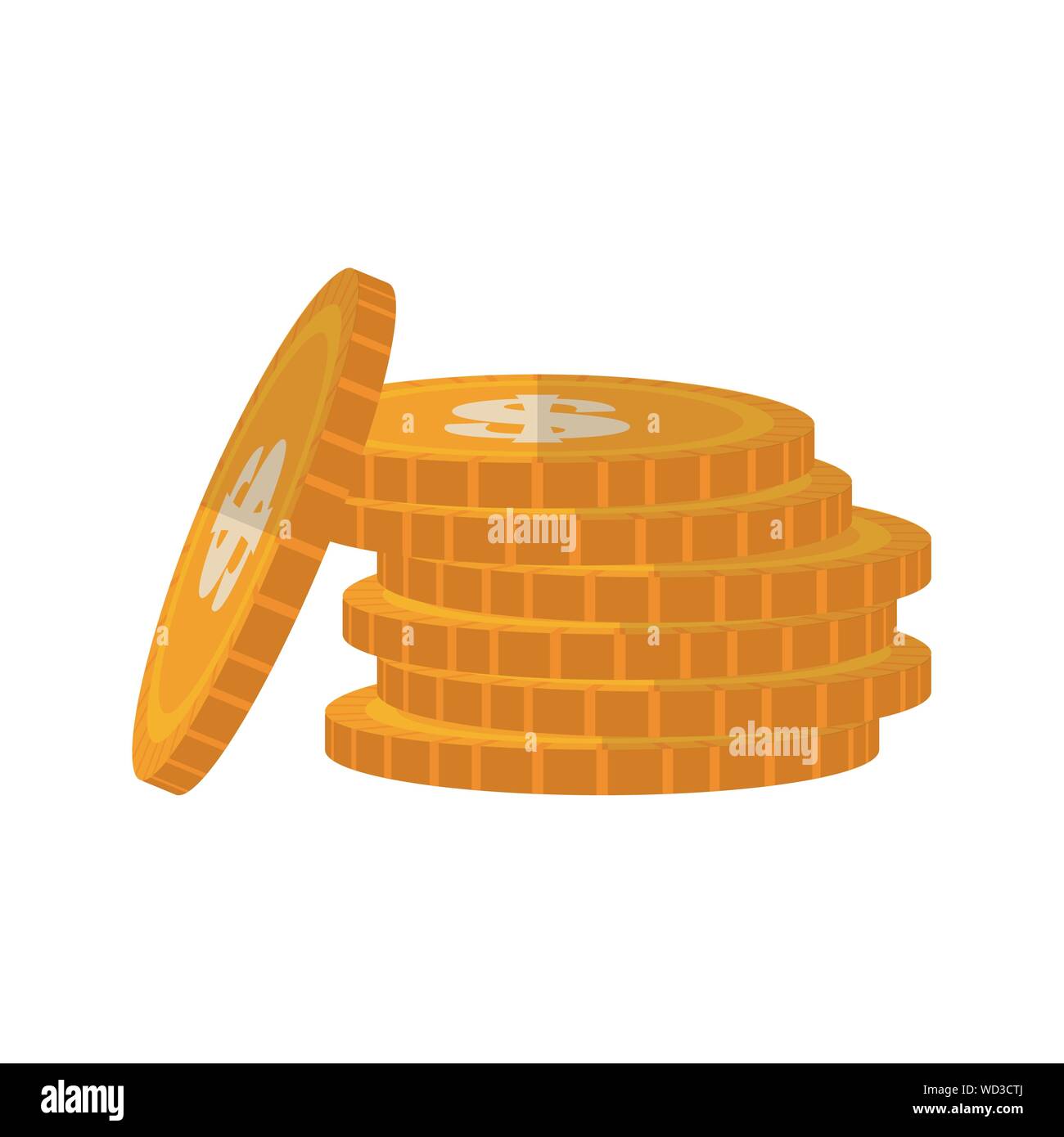 Isolated Coins vector design Stock Vector Image & Art - Alamy