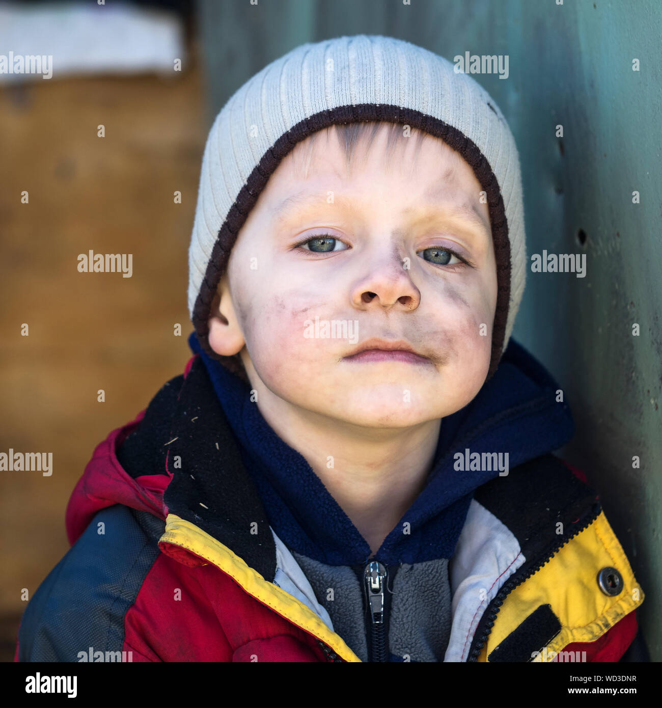 Soot on face hi-res stock photography and images - Alamy