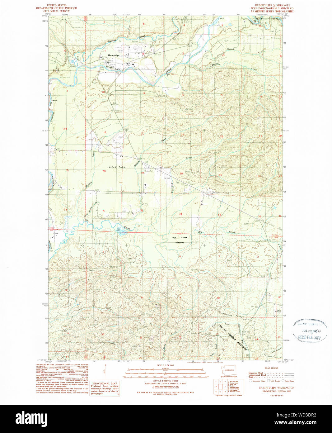 Map of humptulips hi-res stock photography and images - Alamy