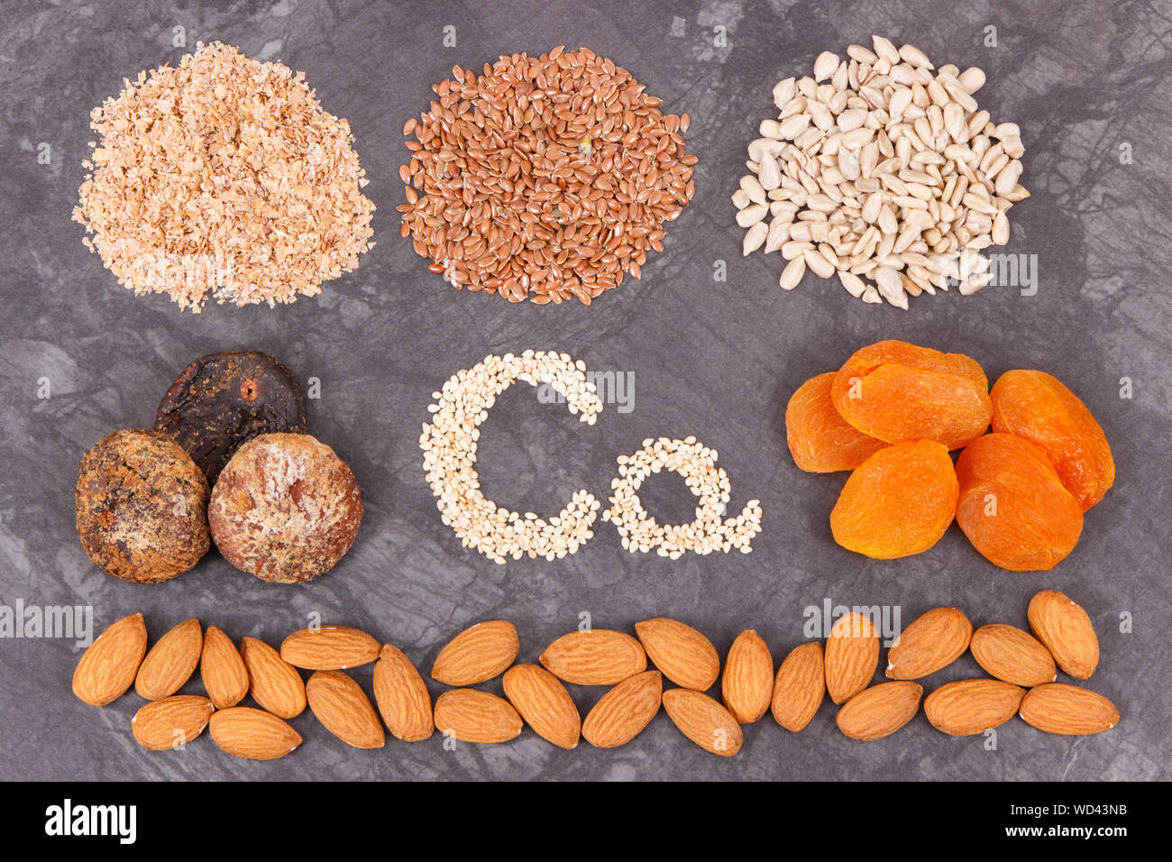 Nutritious eating containing calcium. Healthy nutrition as source ...