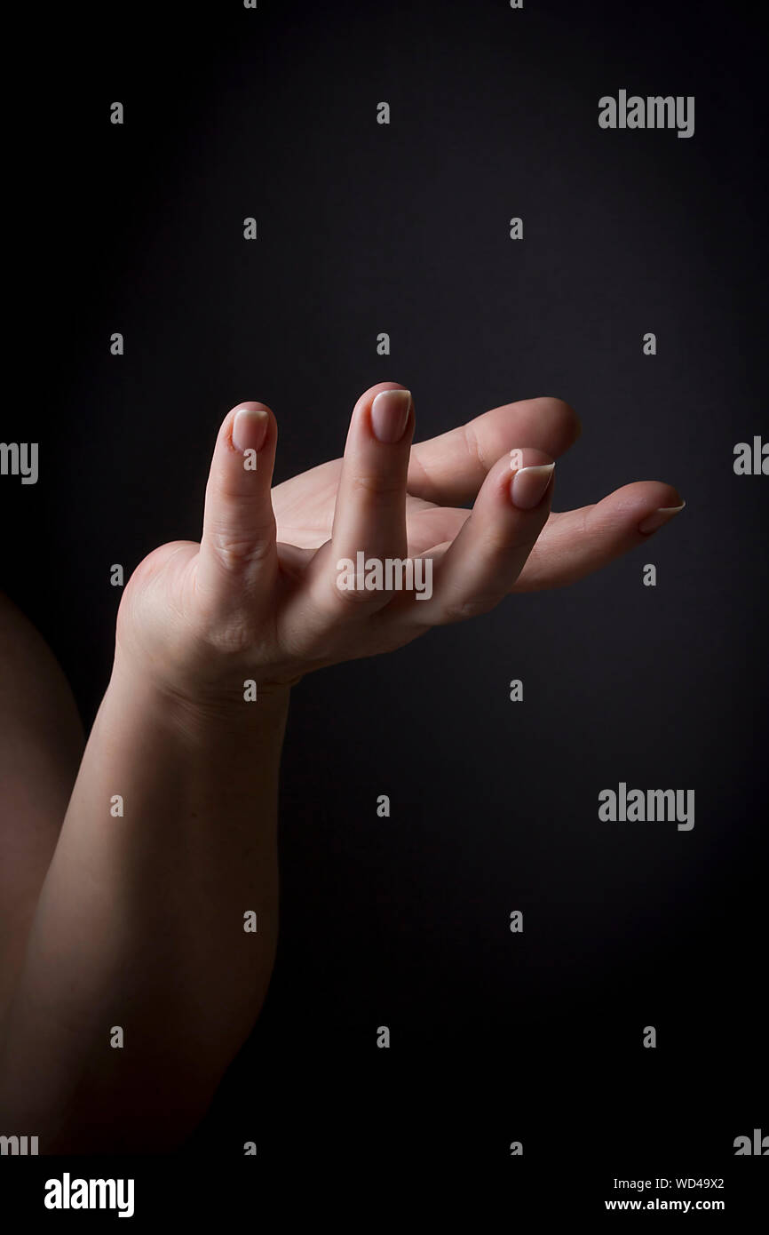 Hand palm up hi-res stock photography and images - Alamy