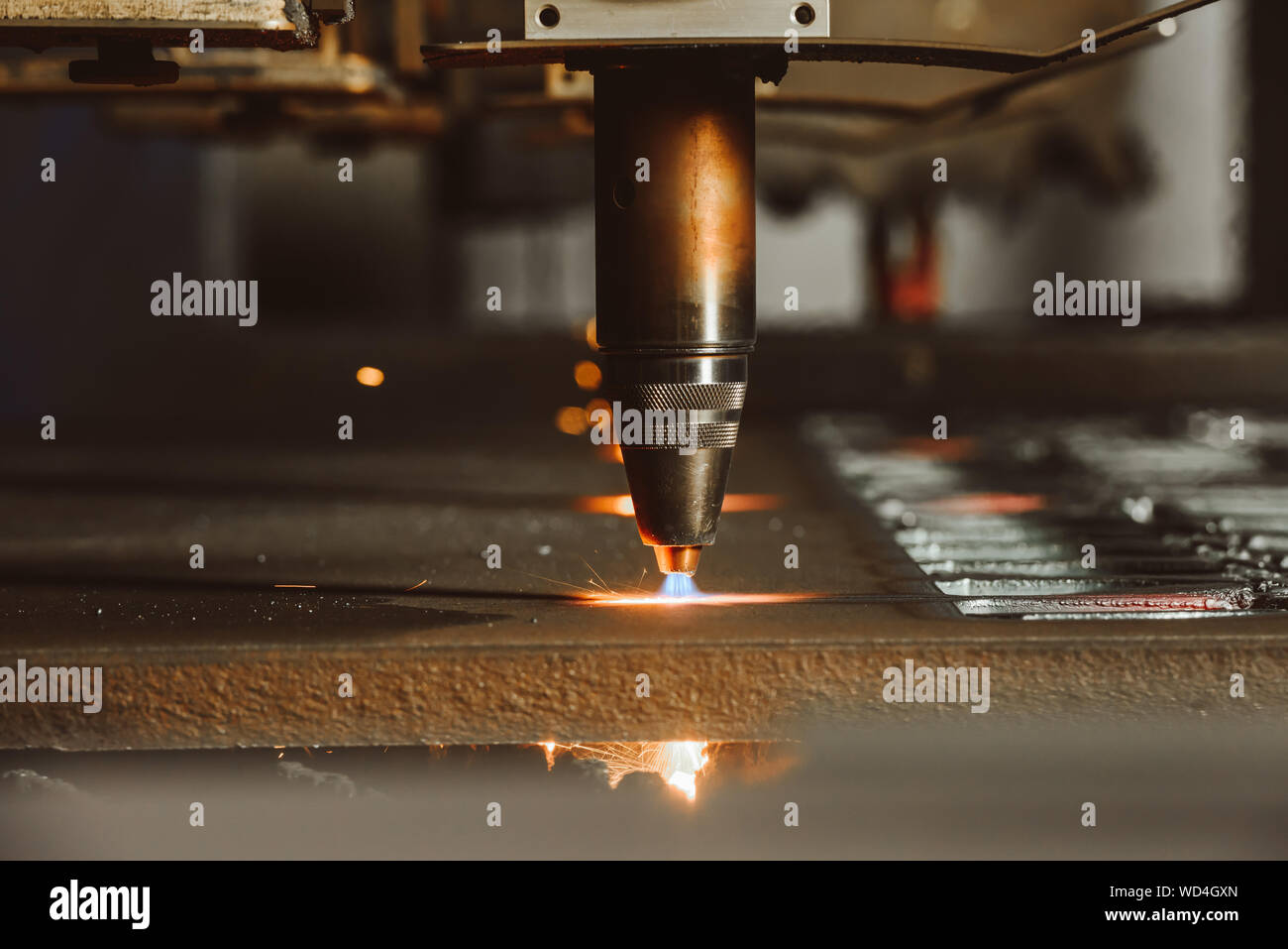 Close-up Of Manufacturing Equipment At Metal Industry Stock Photo - Alamy