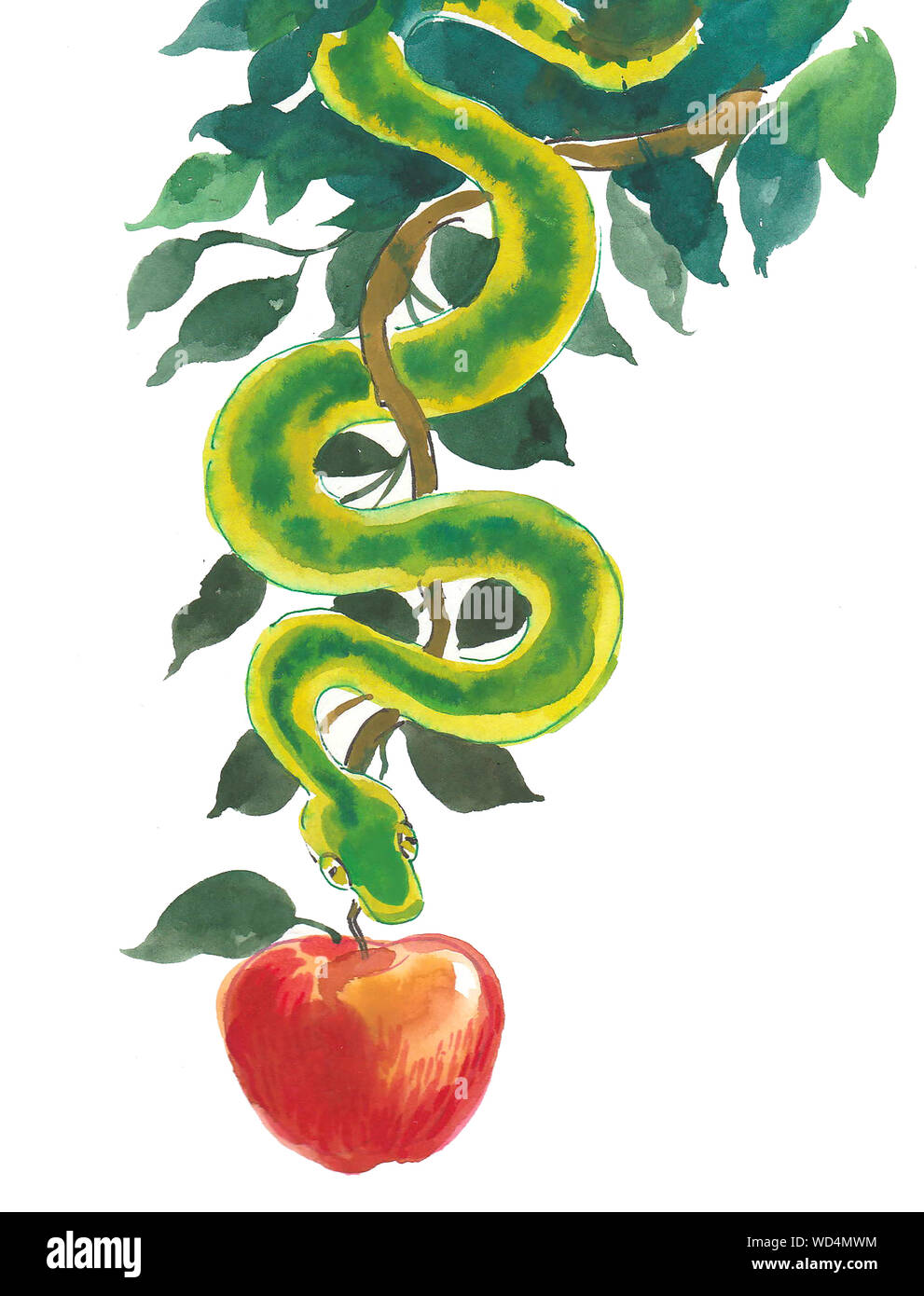 Snake And Apple