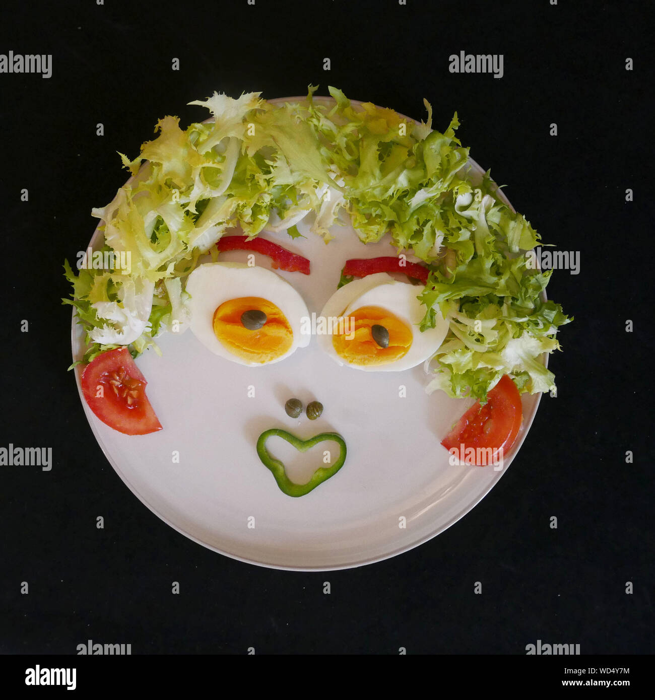 Anthropomorphic face made plate hi-res stock photography and images - Alamy