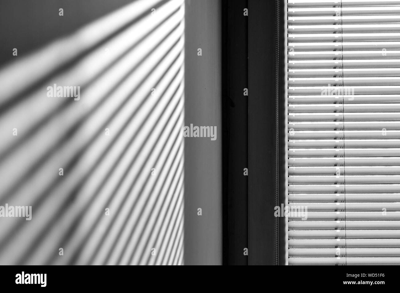 Blinds shadow Black and White Stock Photos & Images - Alamy