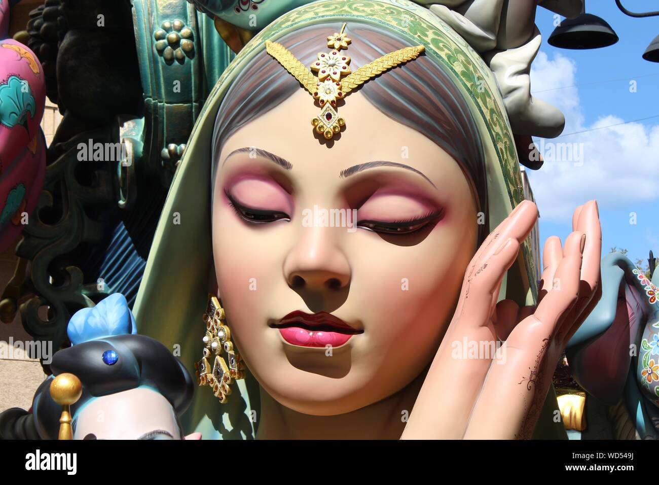 Statues/ sculptures from Las Fallas in Valencia, Spain Stock Photo - Alamy