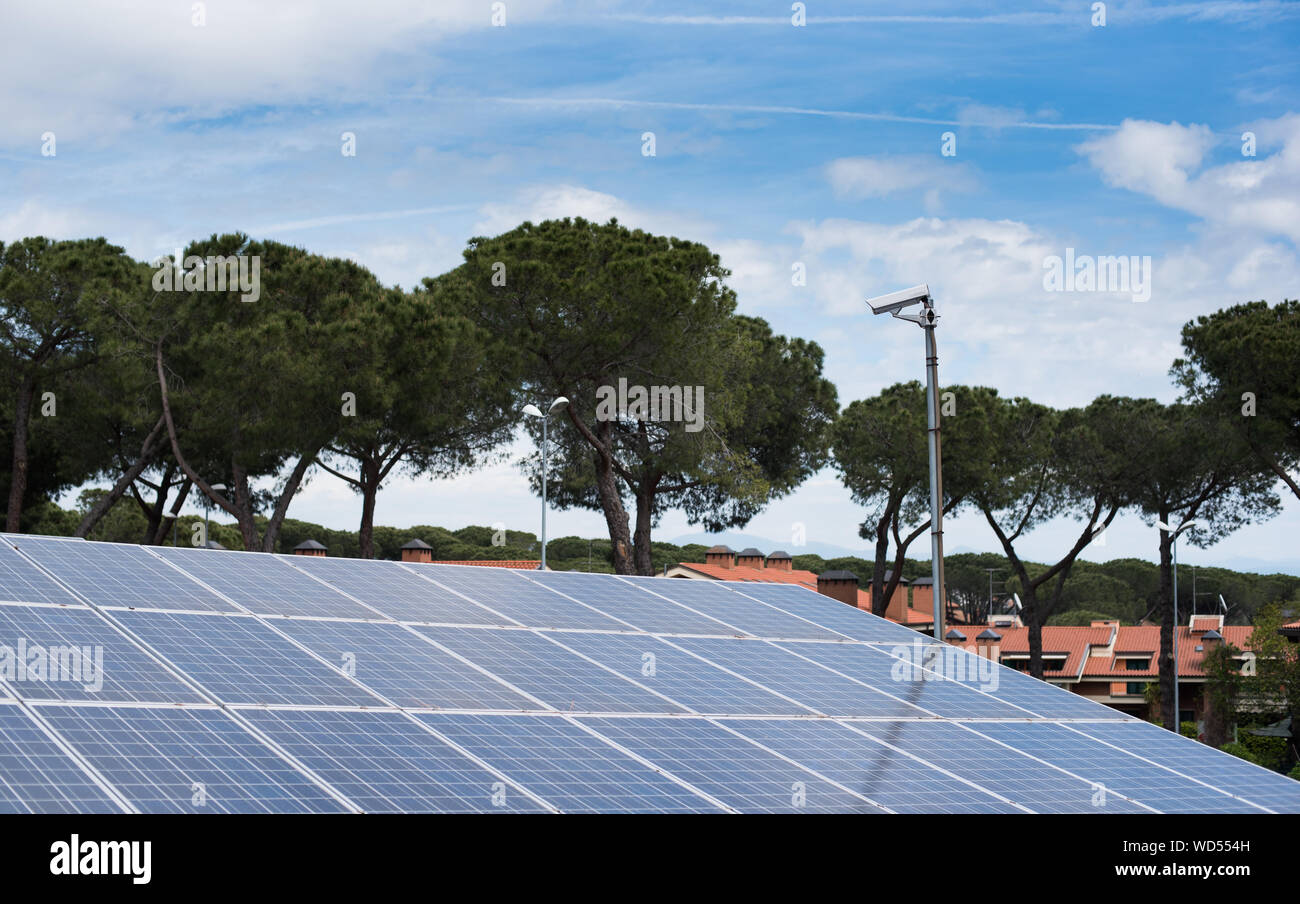Solar panel tree trees hi-res stock photography and images - Alamy