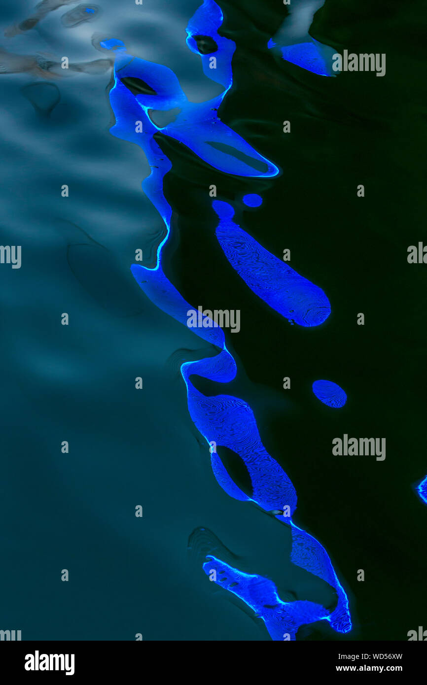 Electric neon blue water hi-res stock photography and images - Alamy