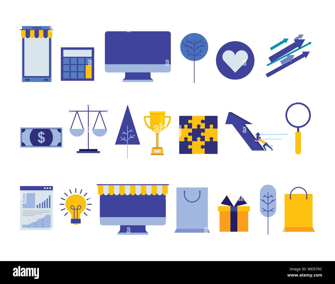 bundle of strategy and data Stock Vector Image & Art - Alamy