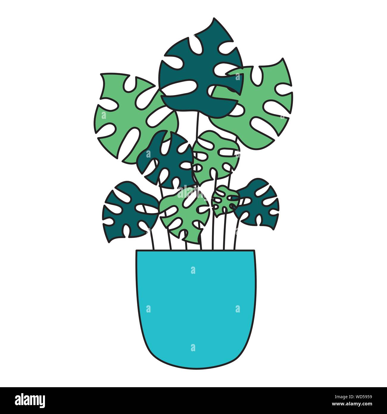 Isolated plant inside pot vector design Stock Vector Image & Art - Alamy