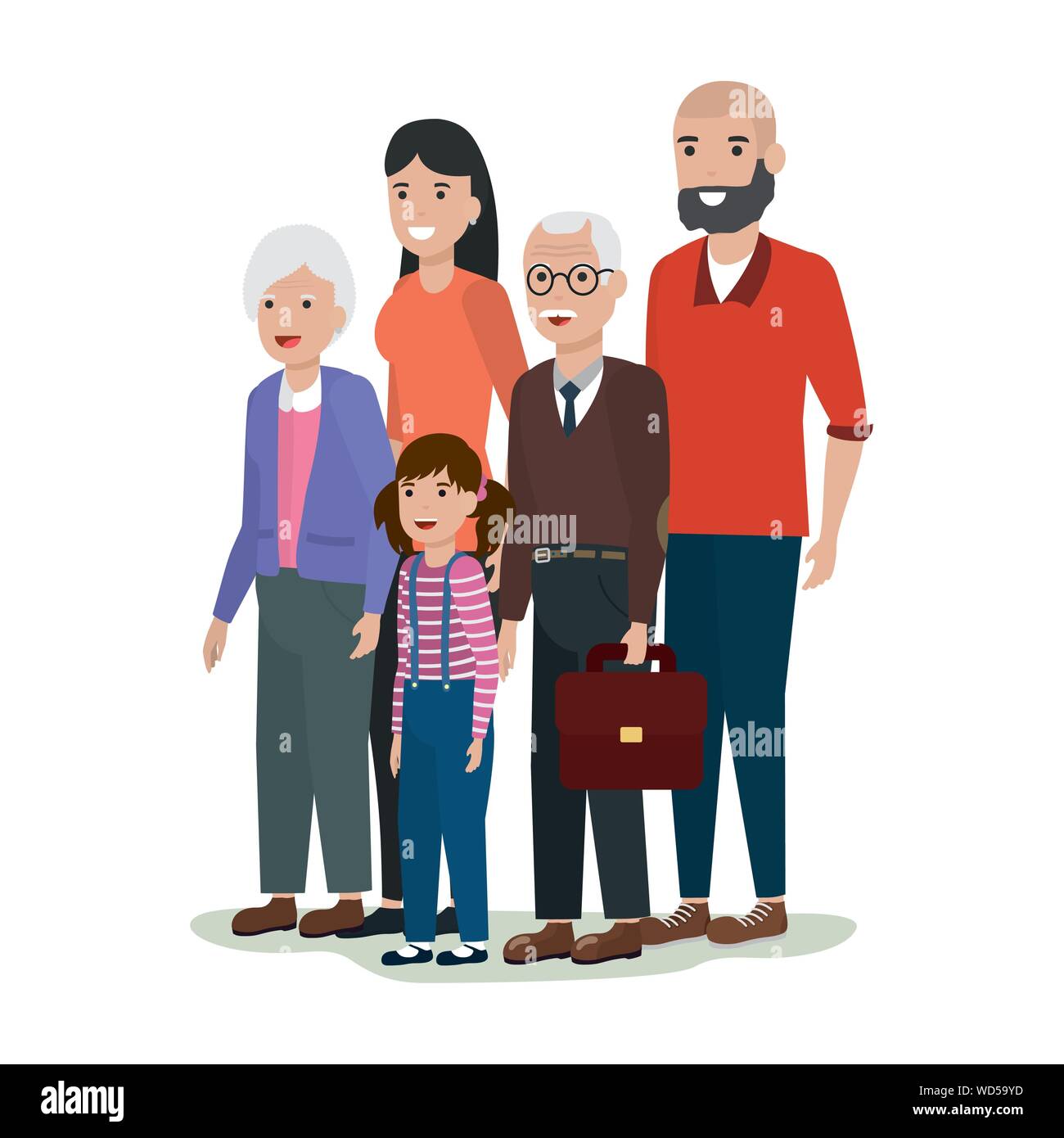 Isolated family members vector design Stock Vector Image & Art - Alamy