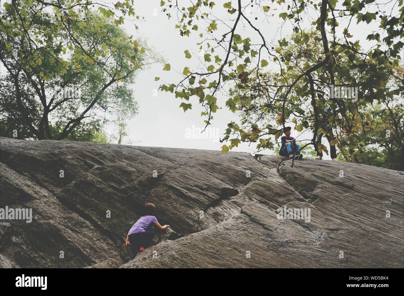 Boys on rock hi-res stock photography and images - Alamy