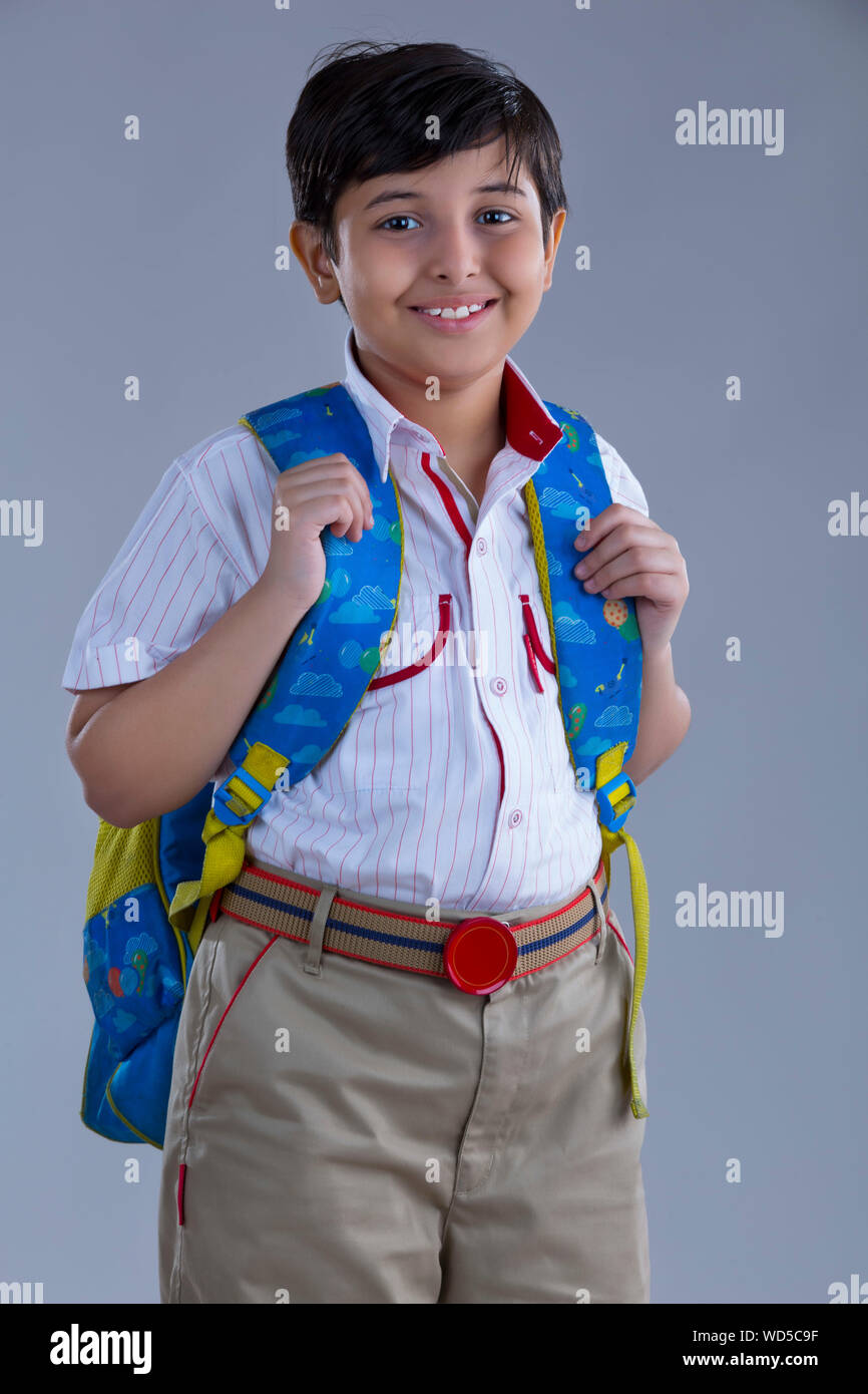 portrait of a school boy smiling Stock Photo - Alamy