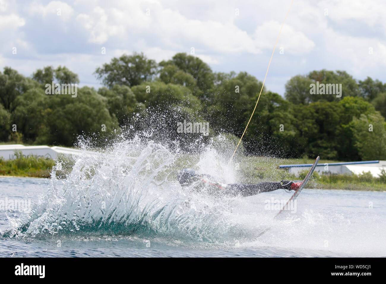 Water splash, Keeping Cool, British heatwave, Wakeboarding Stock Photo ...