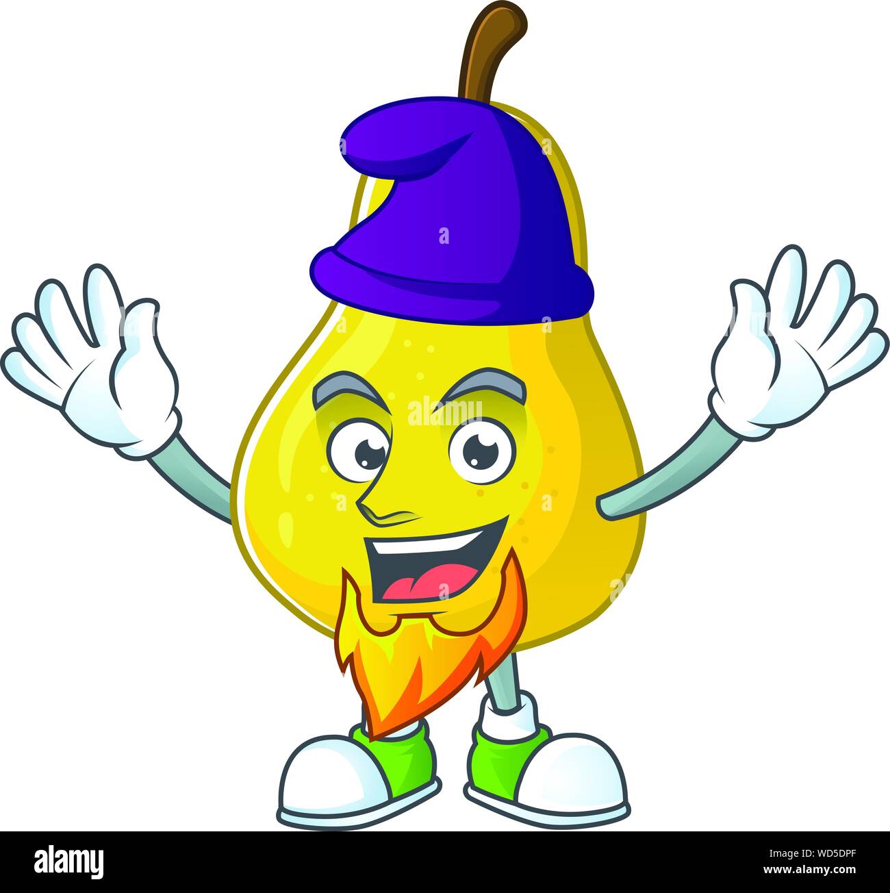 Elf fruit pear cartoon character with mascot Stock Vector Image & Art ...