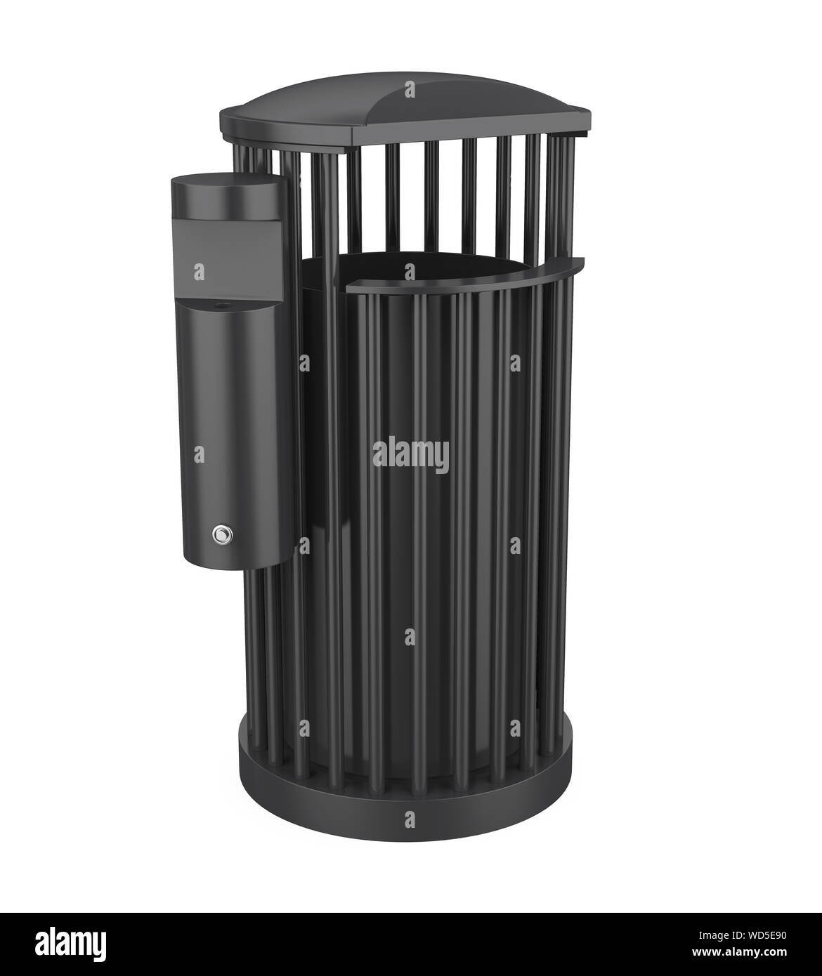 Trash Can Isolated Stock Photo - Alamy