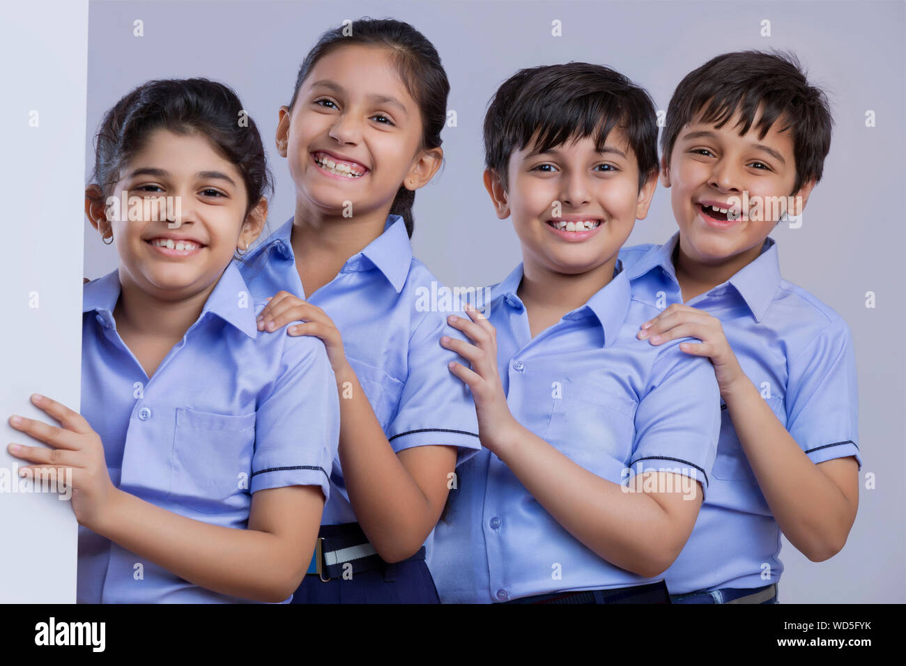 Indian School Children Smiling