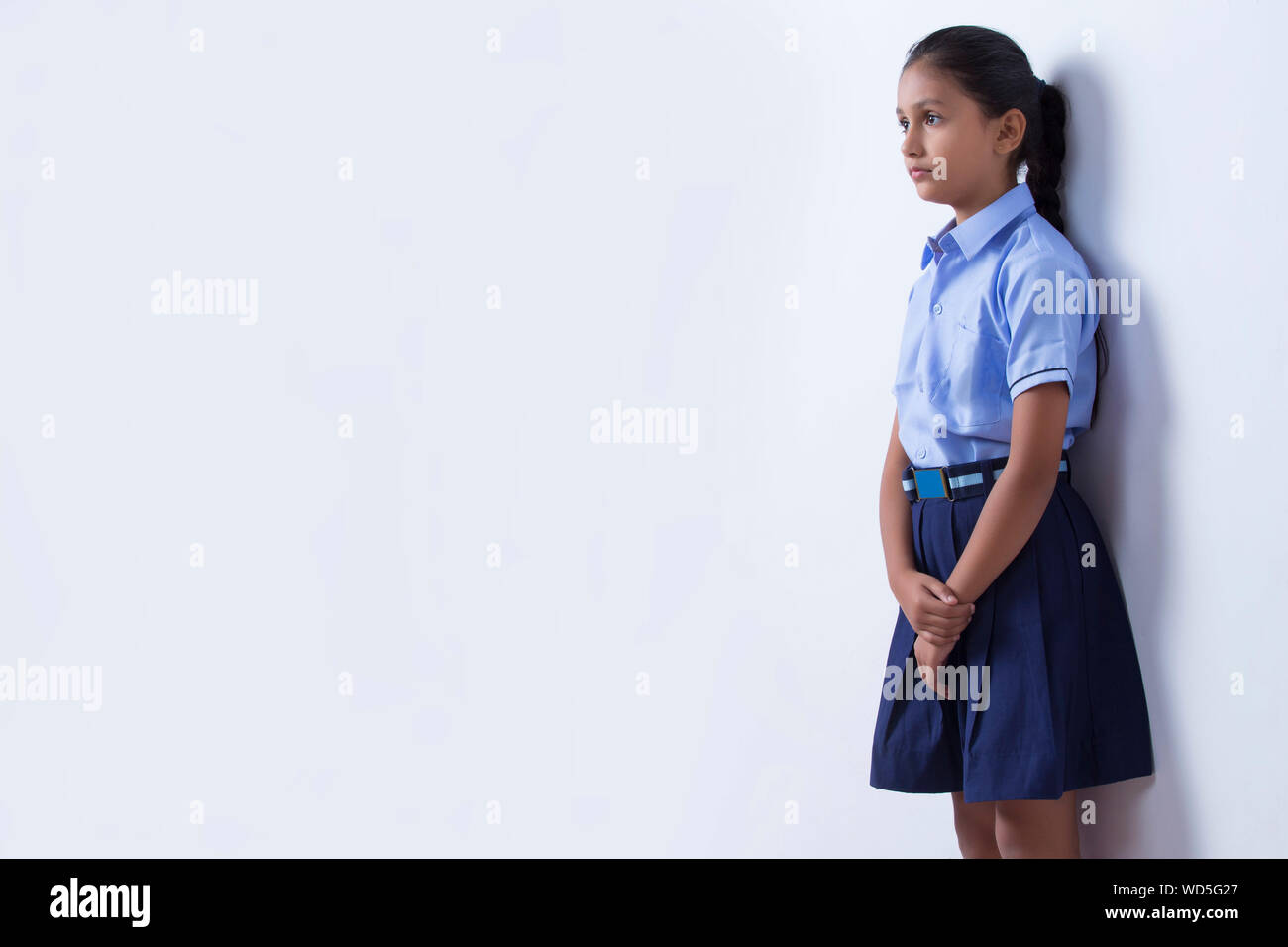 School girl standing studio portrait hi-res stock photography and ...