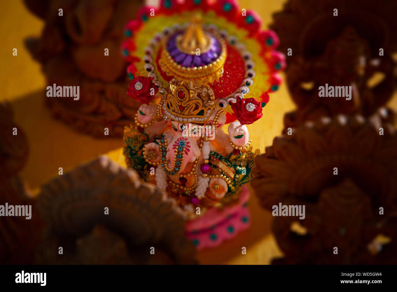 Indian lord ganesh idols hi-res stock photography and images - Alamy