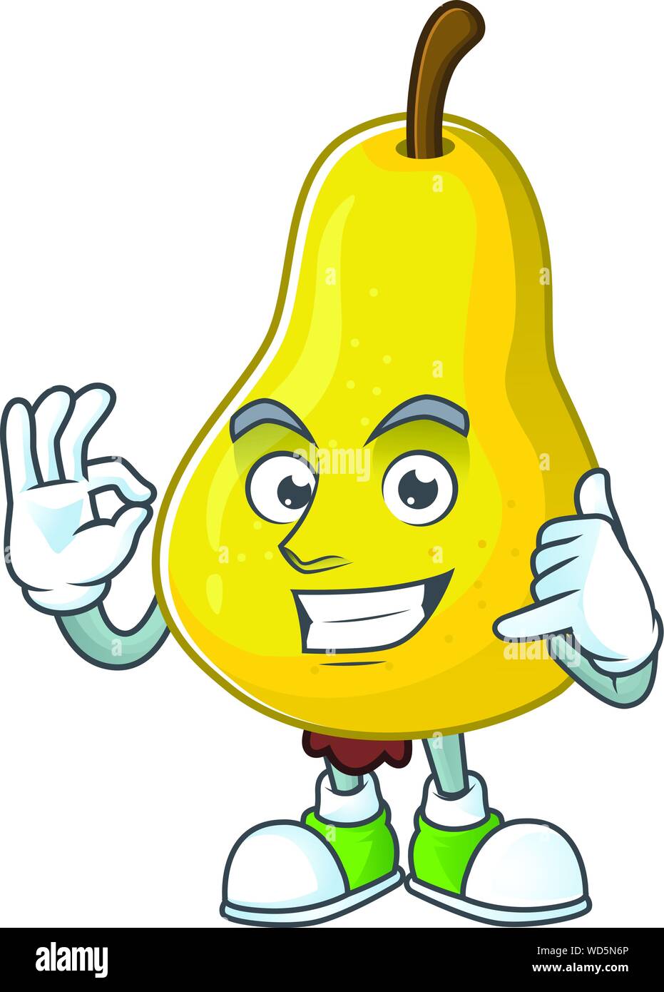 Call me fresh pear on the cartoon character Stock Vector Image & Art ...