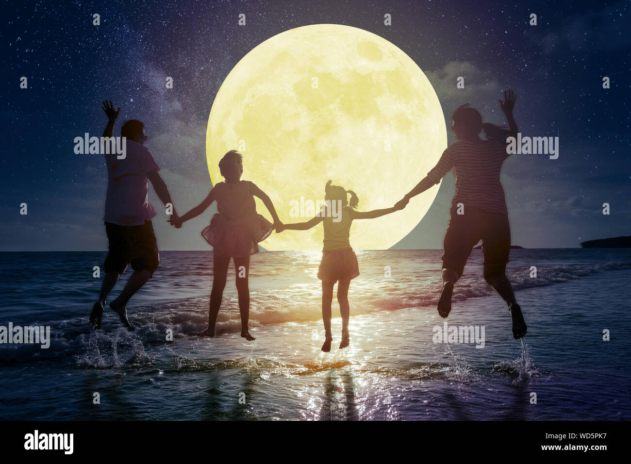 Father child star sky hi-res stock photography and images - Alamy