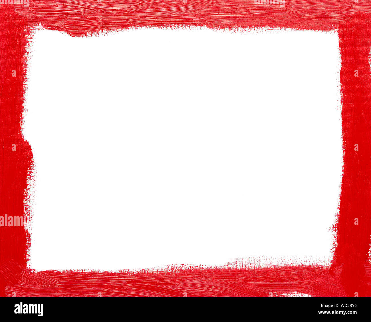 Rectangular picture frame painted background isolated on white ...