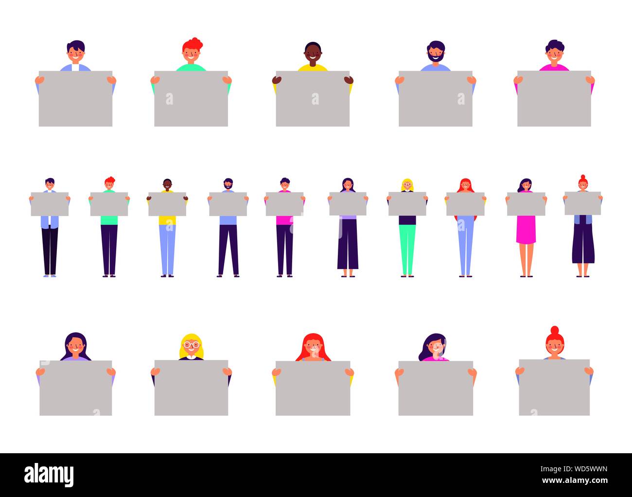 Rally protest banners Stock Vector Images - Alamy