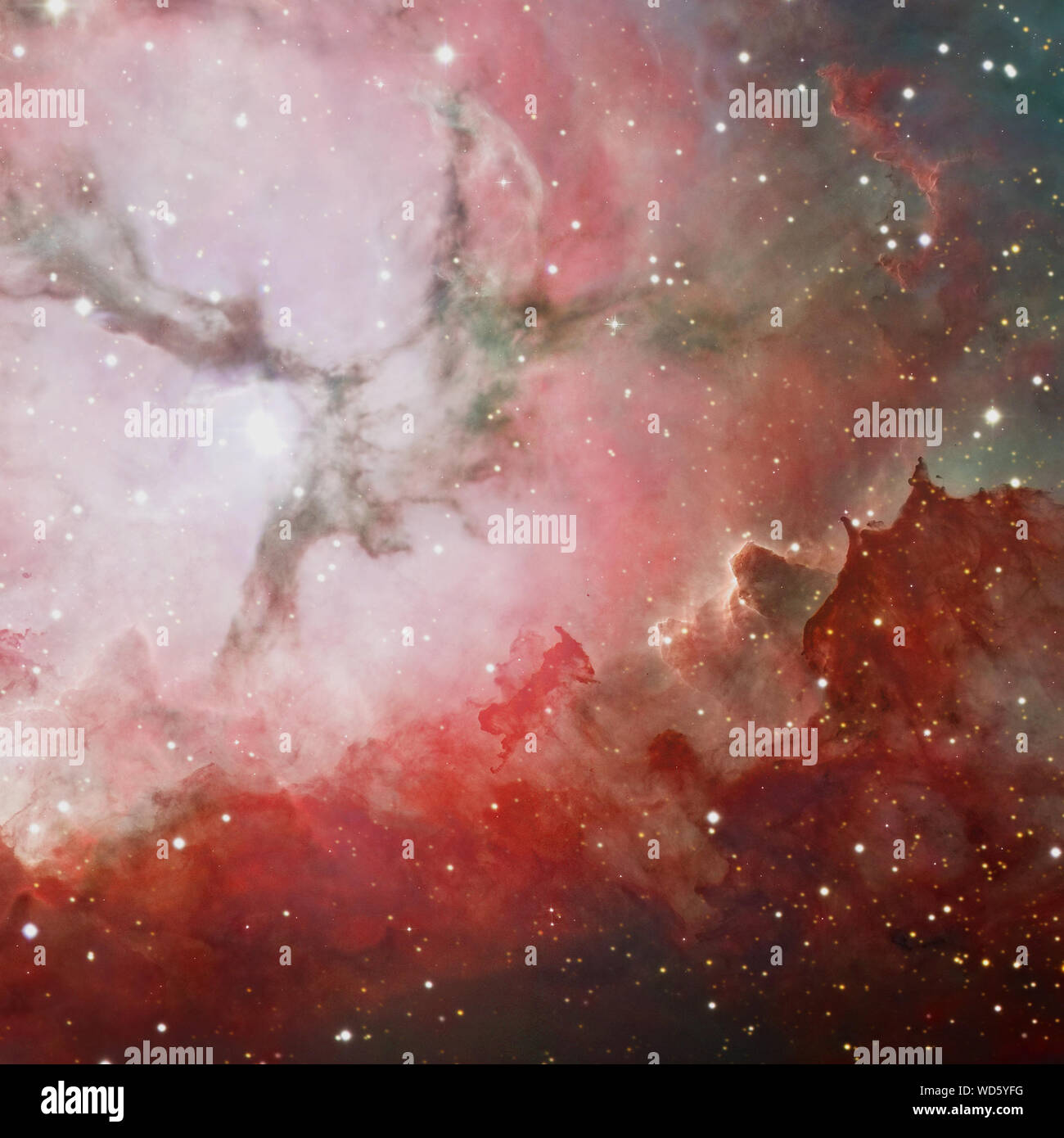 Nebula an interstellar cloud of stars dust. Deep space image. Elements ...