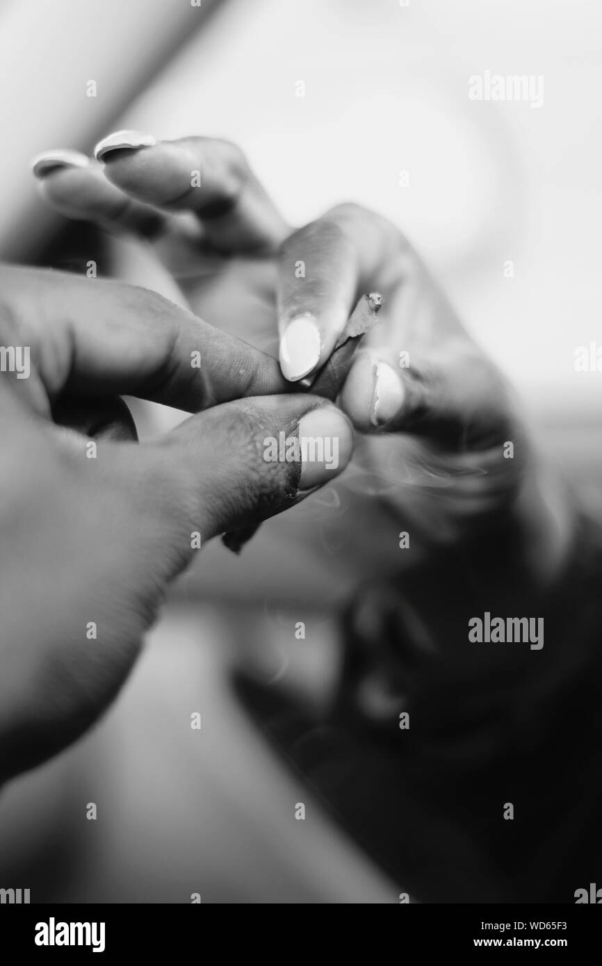 Burning Marijuana Joint High Resolution Stock Photography and Images ...