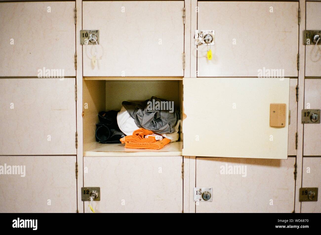 Open locker hi-res stock photography and images - Alamy