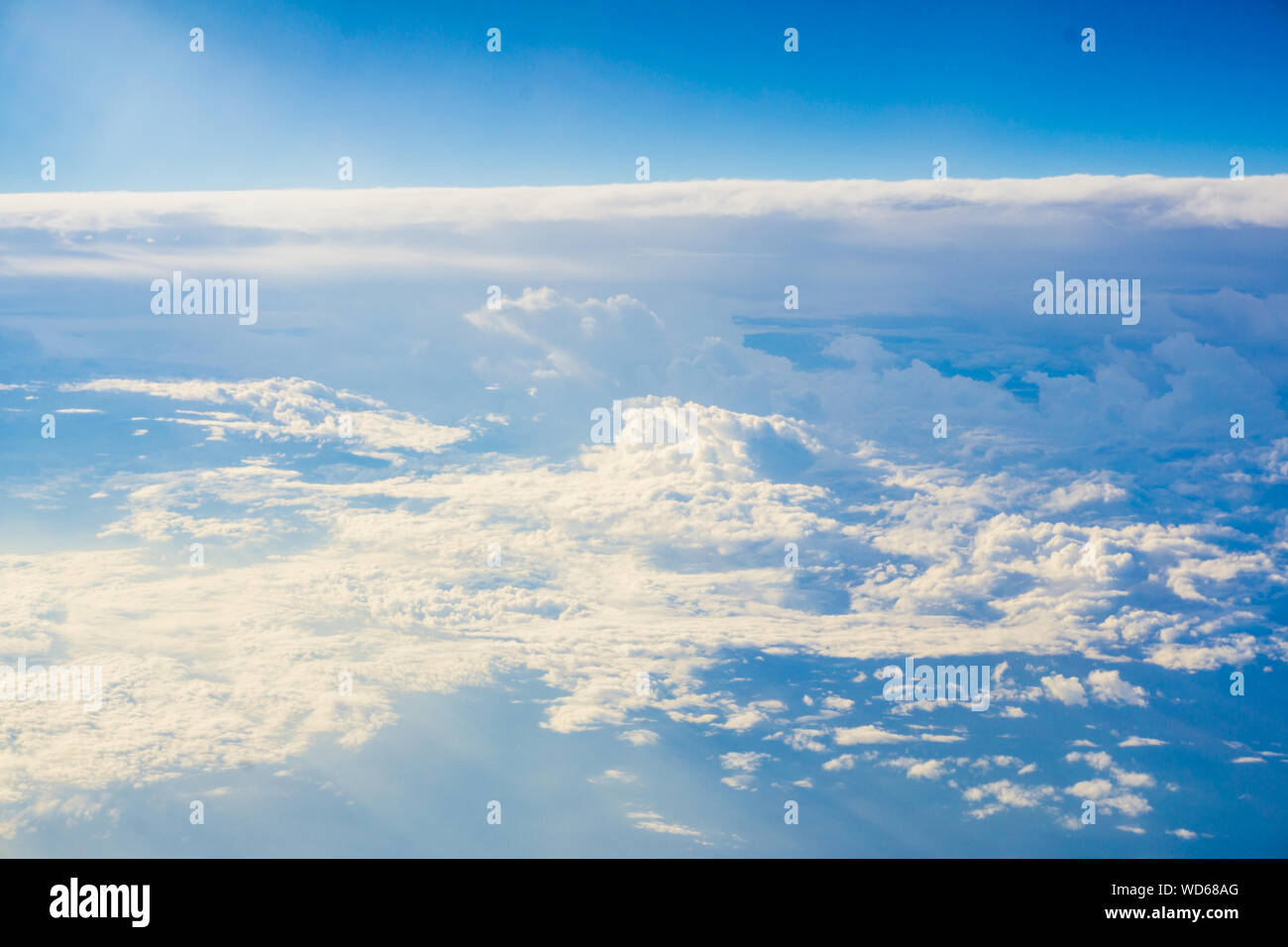 Sun Rise View Above the Clouds, Beautiful Cloudscape Stock Photo - Alamy