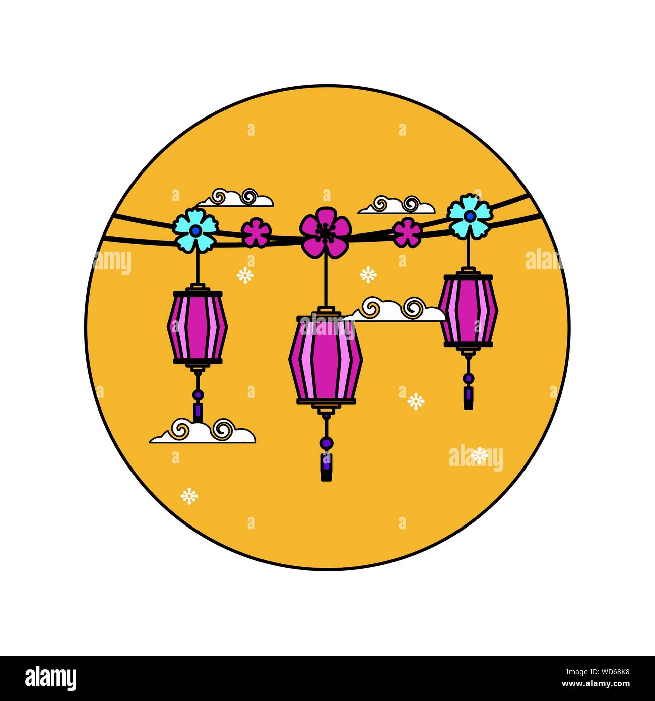 China lantern vector design Stock Vector Image & Art - Alamy