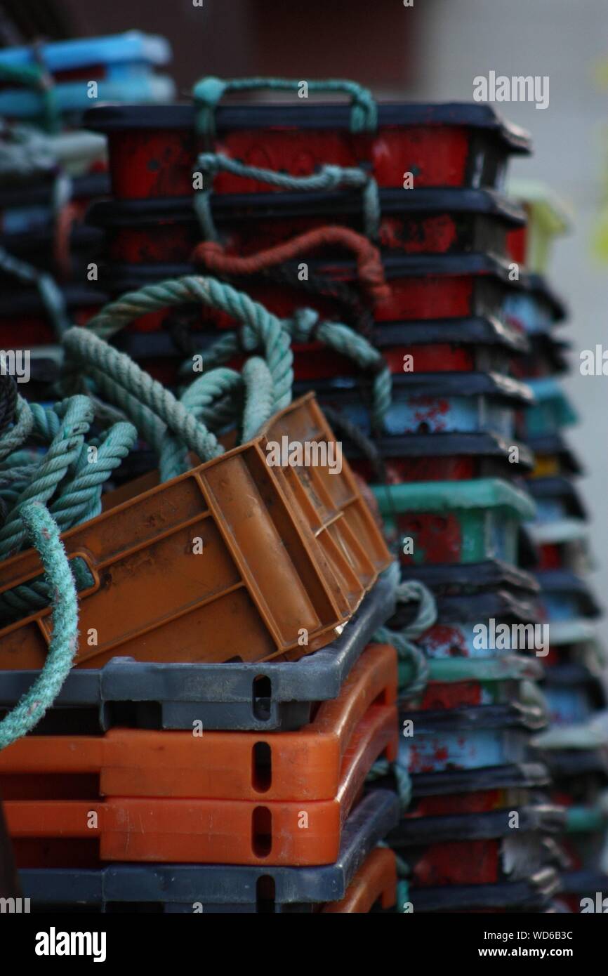 Stack Of Plastic Crates High Resolution Stock Photography and Images ...