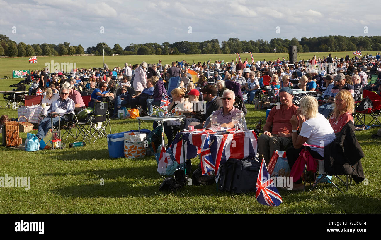 British Union Jack, Shuttleworth, Flying Proms Stock Photo - Alamy