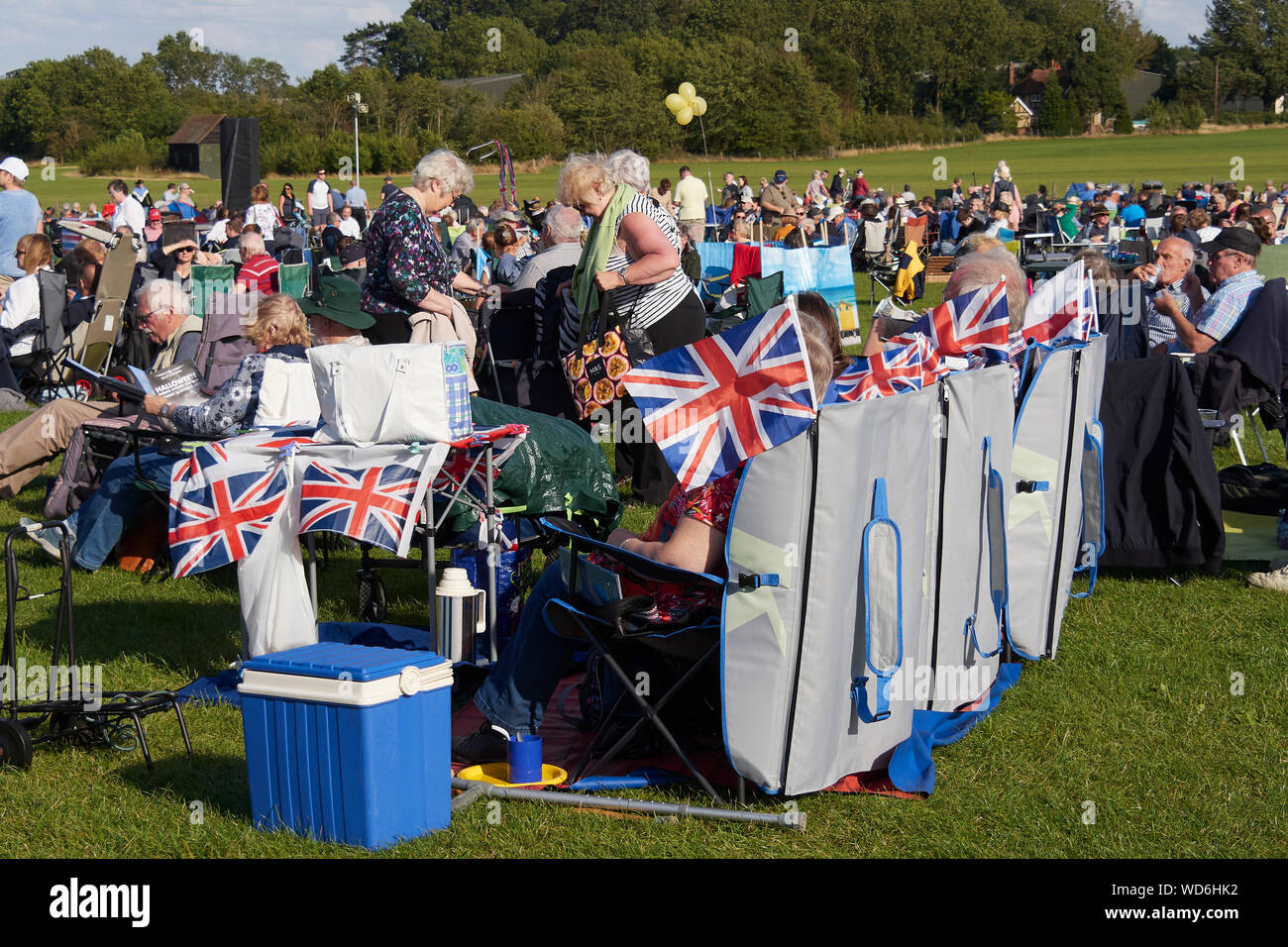 British Union Jack, Shuttleworth, Flying Proms Stock Photo - Alamy