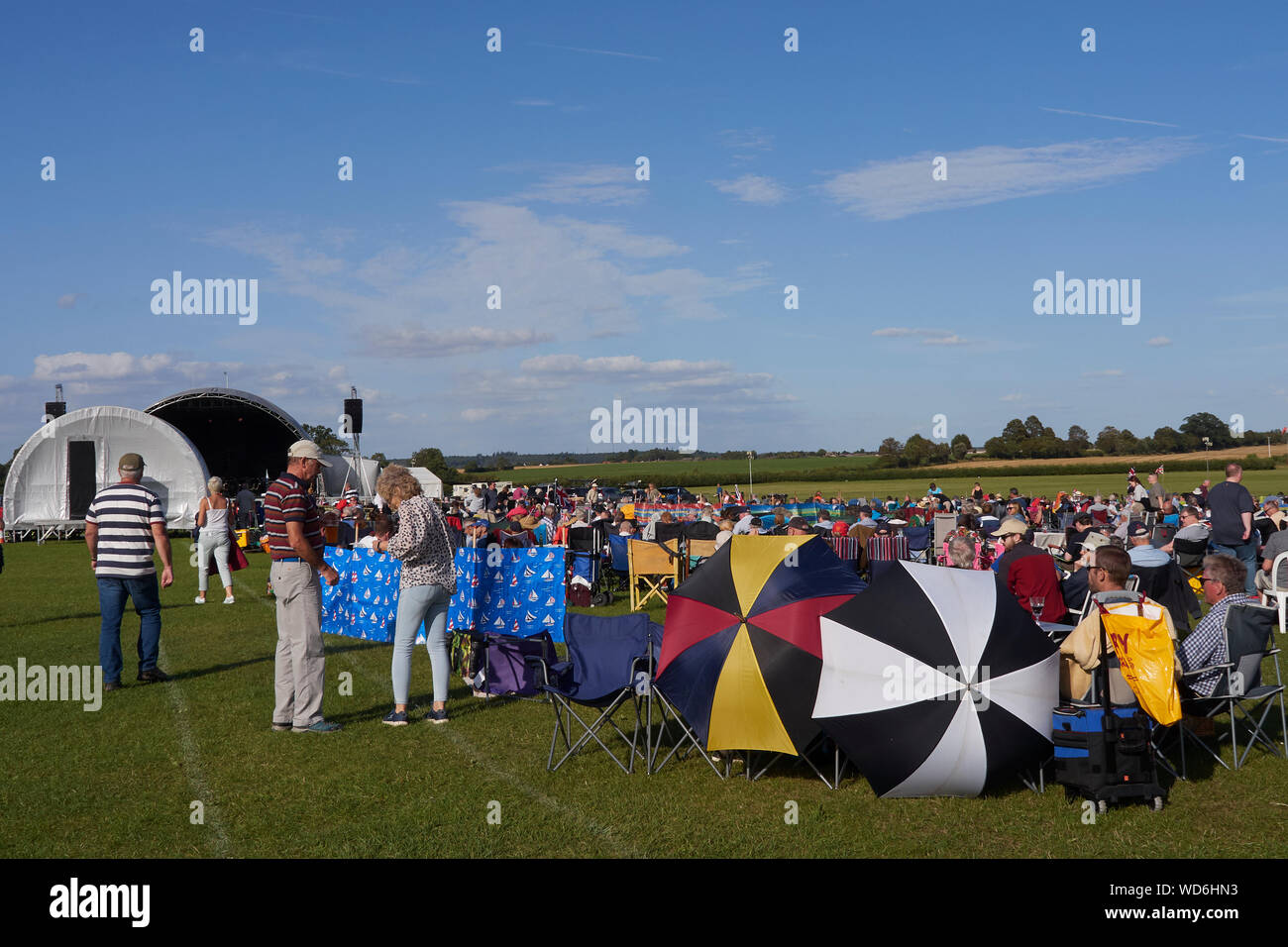 British Union Jack, Shuttleworth, Flying Proms Stock Photo - Alamy