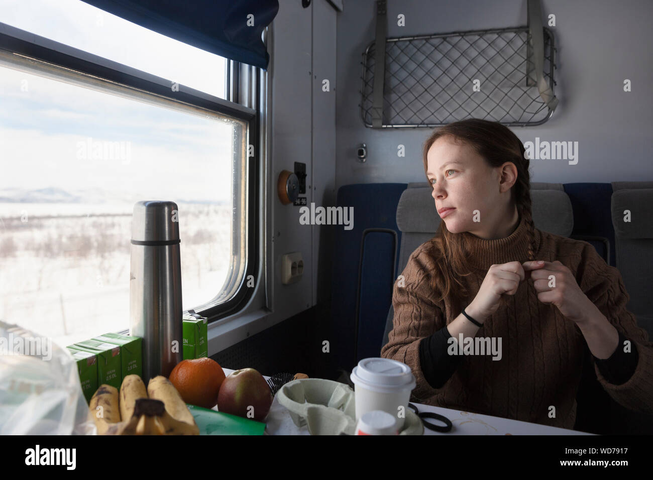 Train window table hi-res stock photography and images - Alamy
