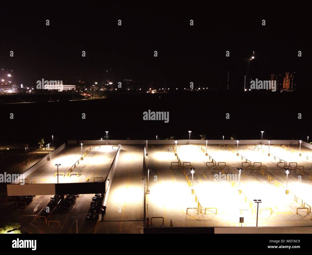 Empty Parking Structure At Night High Resolution Stock Photography and ...