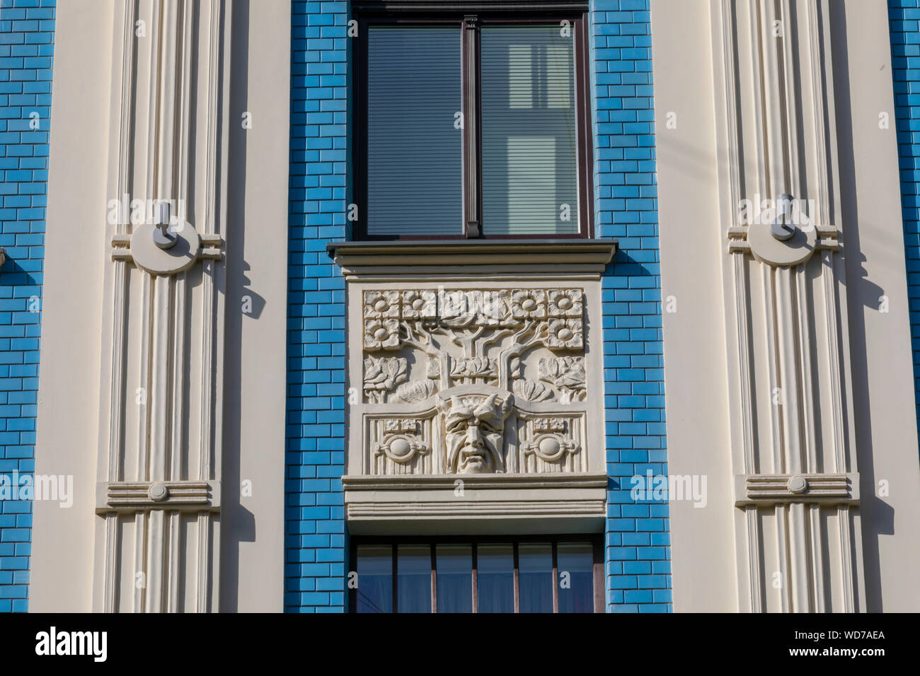 Art Nouveau Architecture on Albert Street, Riga, Latvia, Northern ...