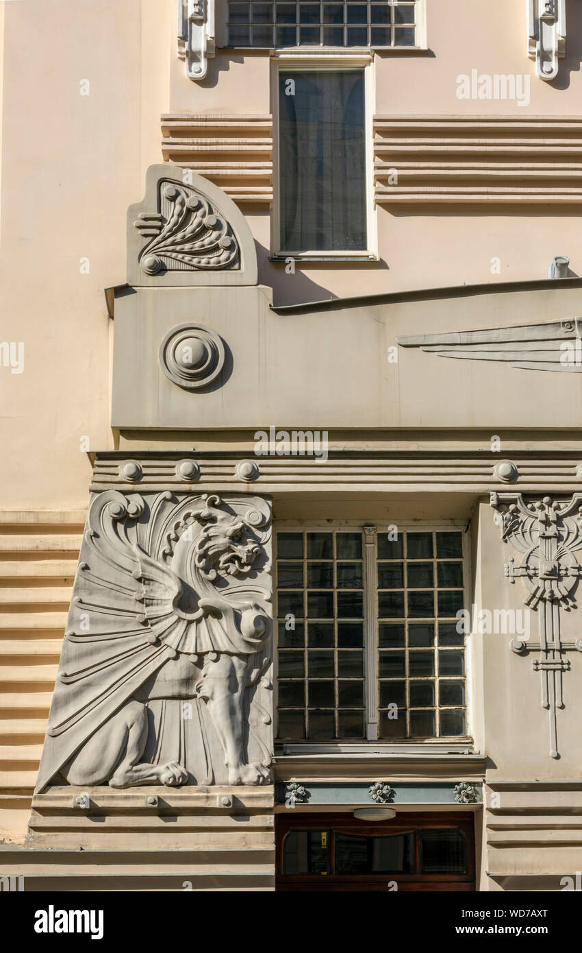 Art Nouveau Architecture on Albert Street, Riga, Latvia, Northern ...