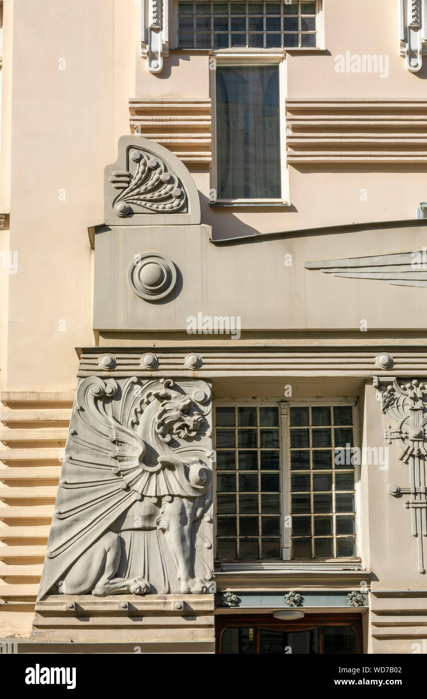 Art Nouveau Architecture on Albert Street, Riga, Latvia, Northern ...