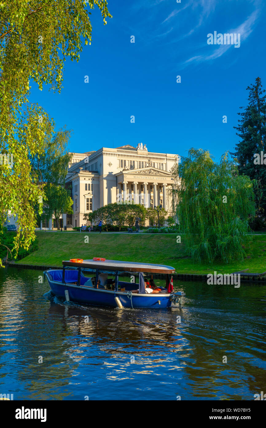 The Latvian National Opera House, Riga, Latvia, Northern Europe Stock ...